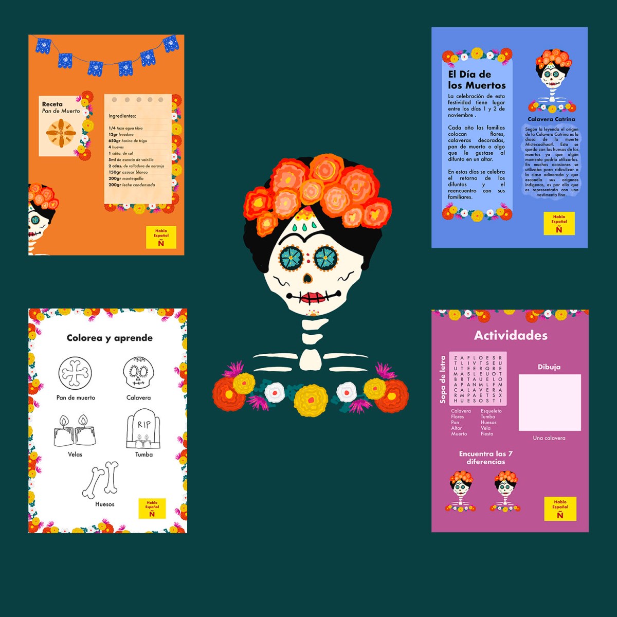 Día de los muertos learning pack + activities (Teaching resource ...